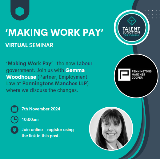 Make Work Pay -Thursday 7th November 2024